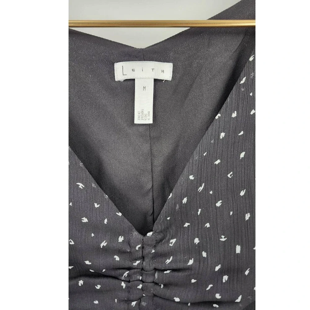 Leith | Dresses | Nwt New Leith Black Spaced Sketch Ditsy Dot ...